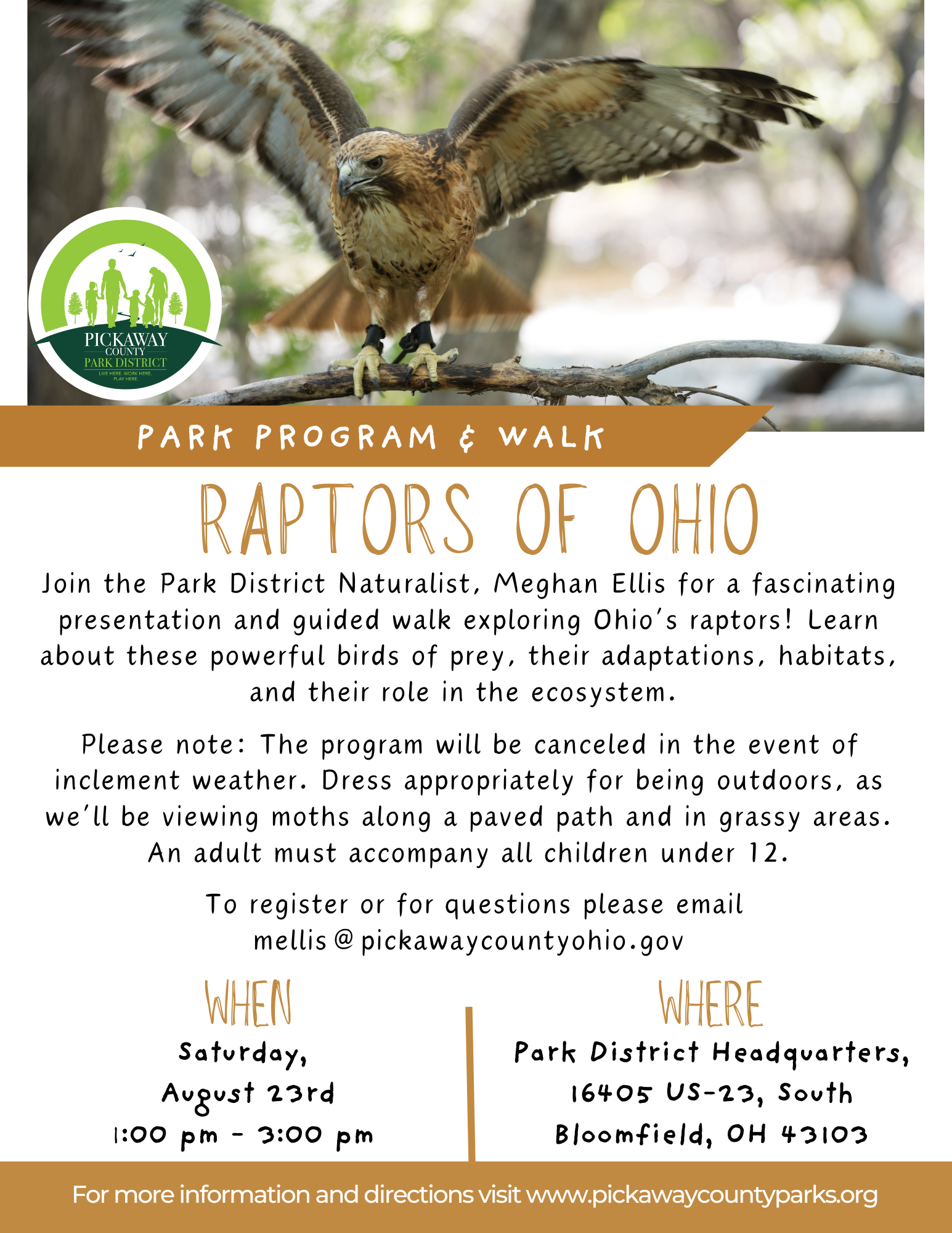 Raptors of Ohio | Pickaway County Park District